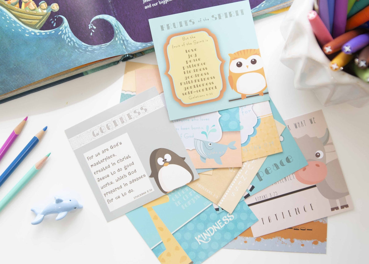 Kids Verse Cards | Fruit of the Spirit Bible Verse Cards ...