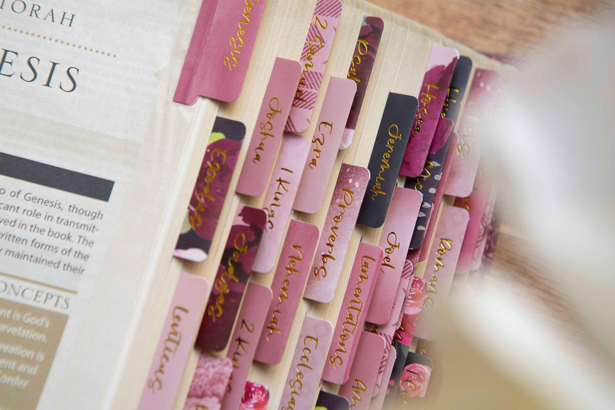 Floral Bible Tabs | Bible Book Tabs – chosenandcherishedshop