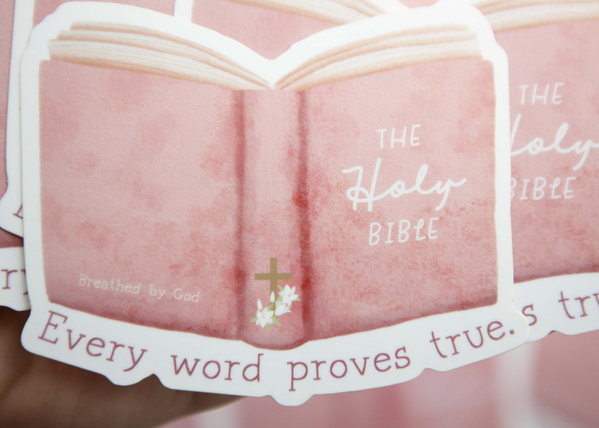 Holy Bible Vinyl Christian Sticker | Bible Decal – chosenandcherishedshop