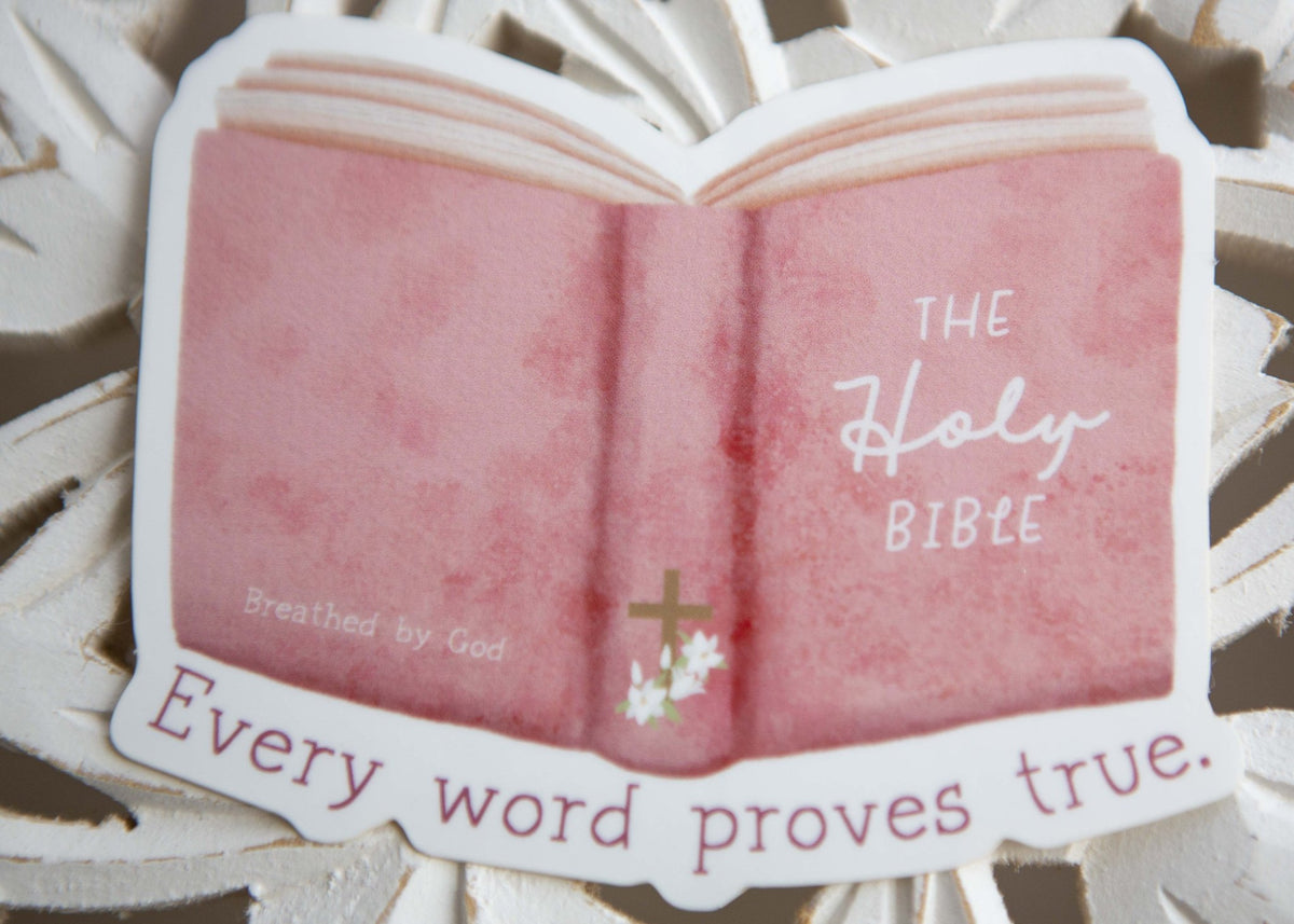 Holy Bible Vinyl Christian Sticker | Bible Decal – chosenandcherishedshop