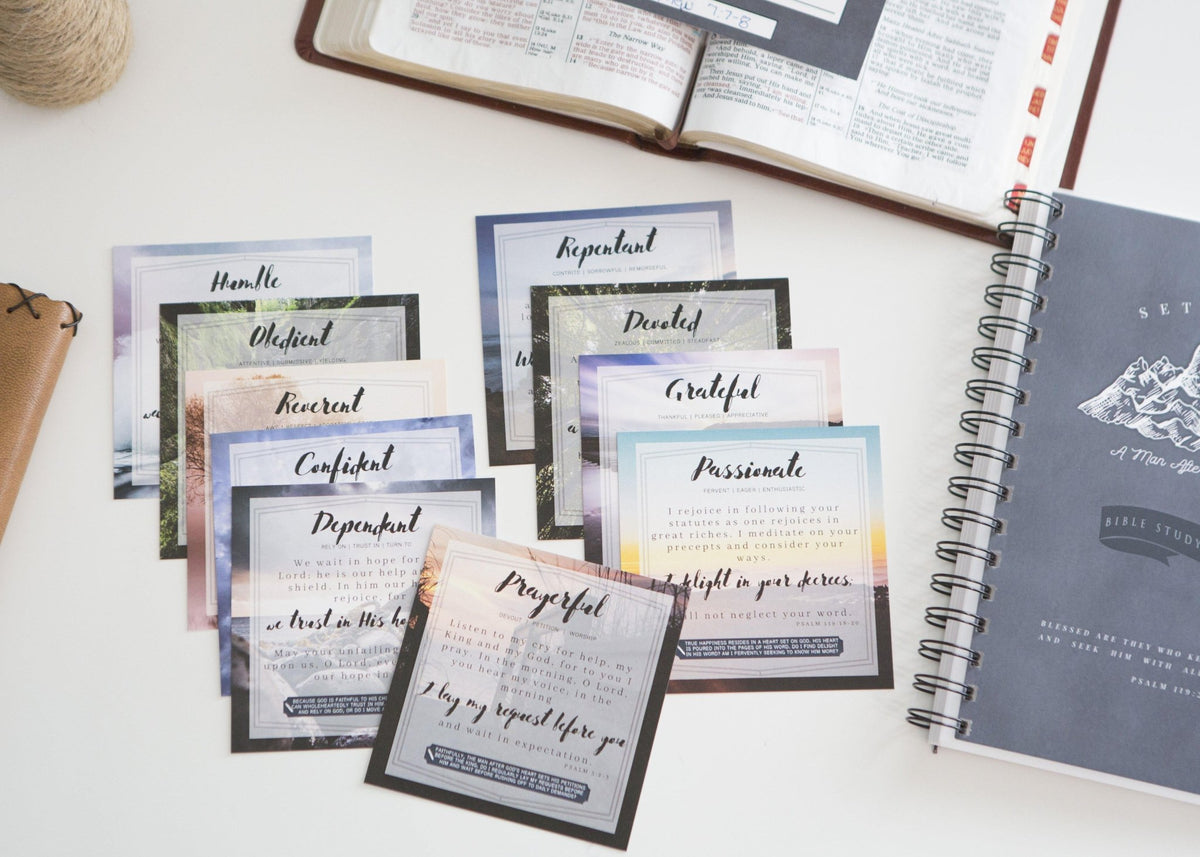 Scripture Cards for Men | Mens Verse Cards – chosenandcherishedshop