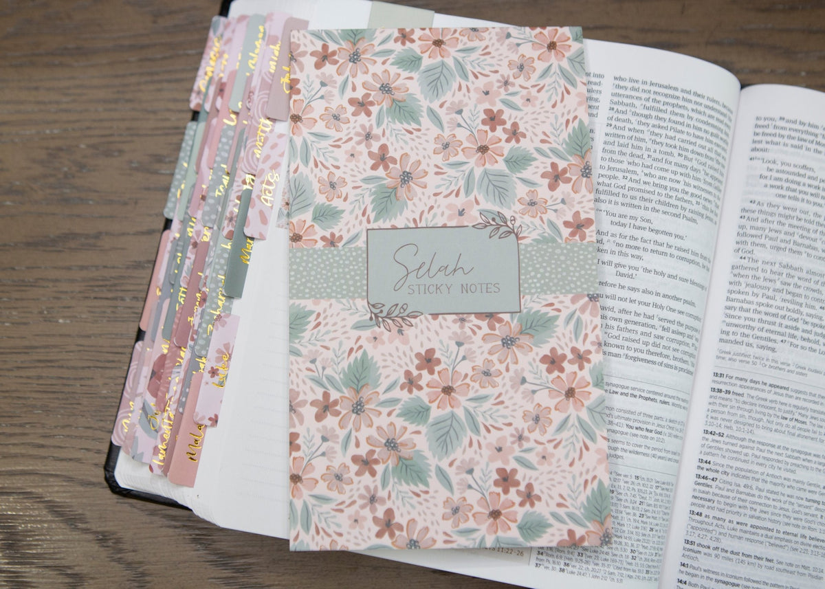 Selah Bible Study Sticky Notes | Sticky Note Set for Bible ...