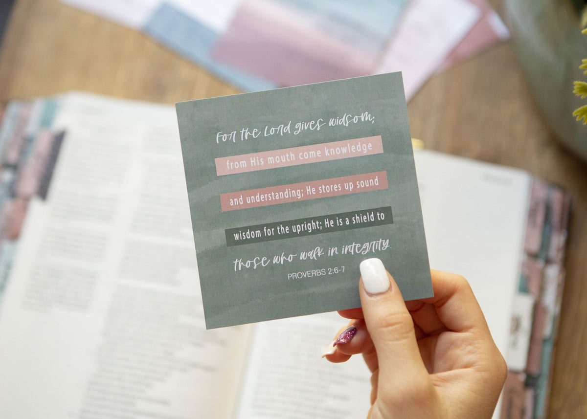 Wisdom Verse Cards | Bible Verse Cards for Direction ...